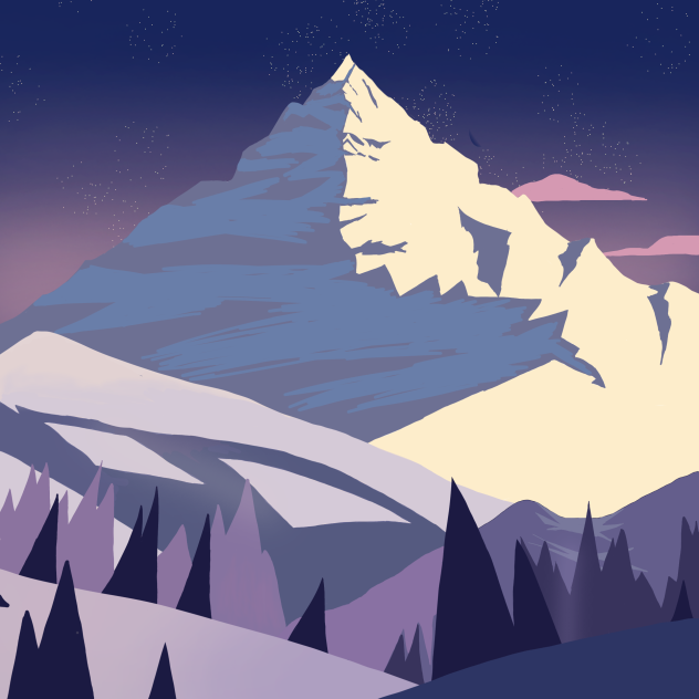 Winter Mountain - ibisPaint