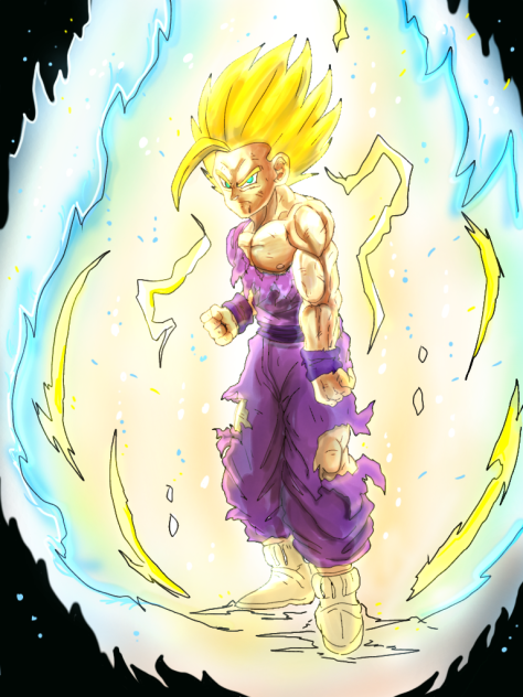 ssj2 gohan dbz - ibisPaint