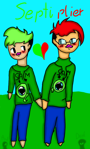 Septiplier holding hands - ibisPaint