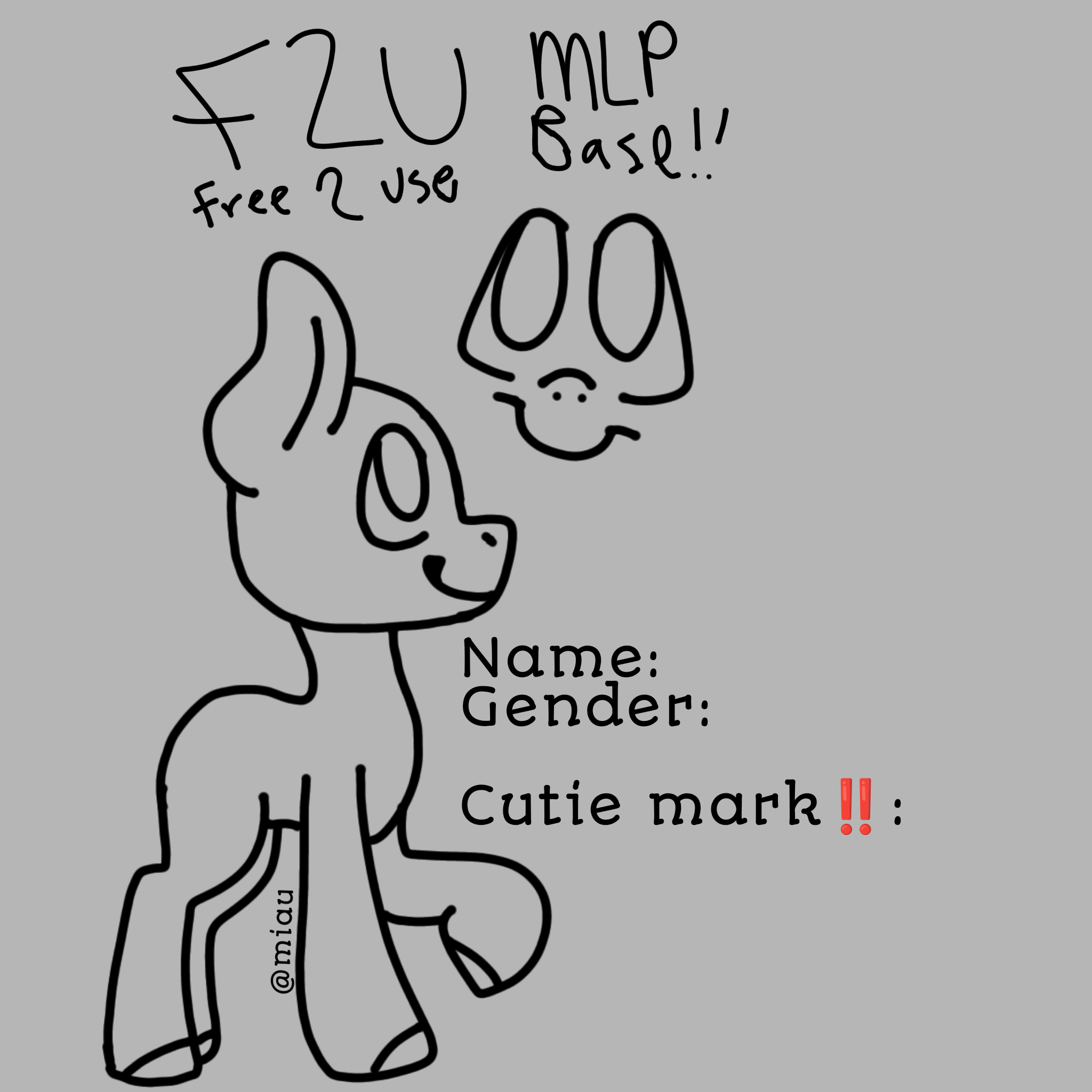 F2U MLP base - ibisPaint