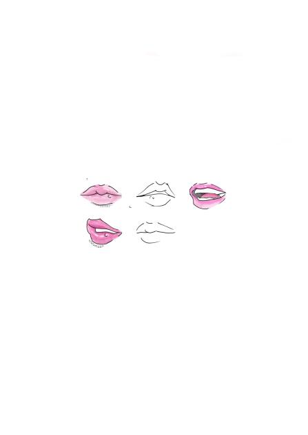 Lips drawings practice - ibisPaint