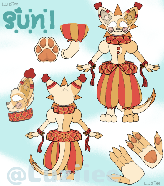 Furry sun design Fnaf security breach - ibisPaint