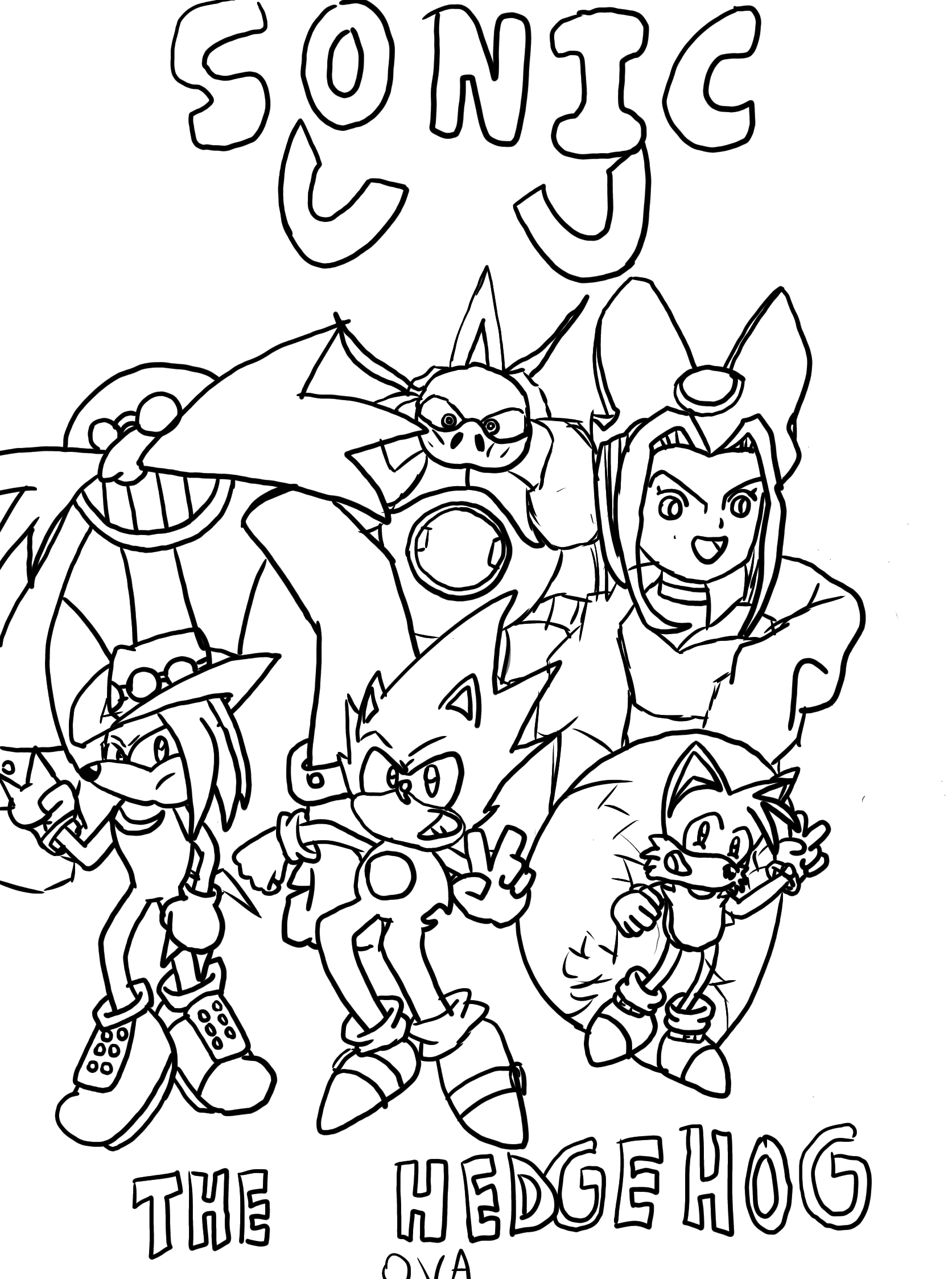Sonic OVA wip - ibisPaint