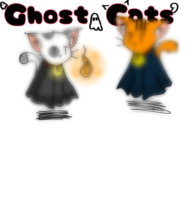 Ghost cats - ibisPaint