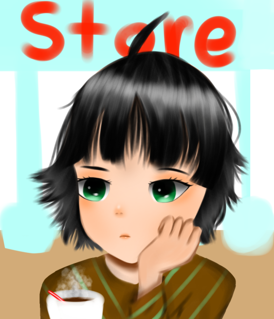 At the mall - ibisPaint