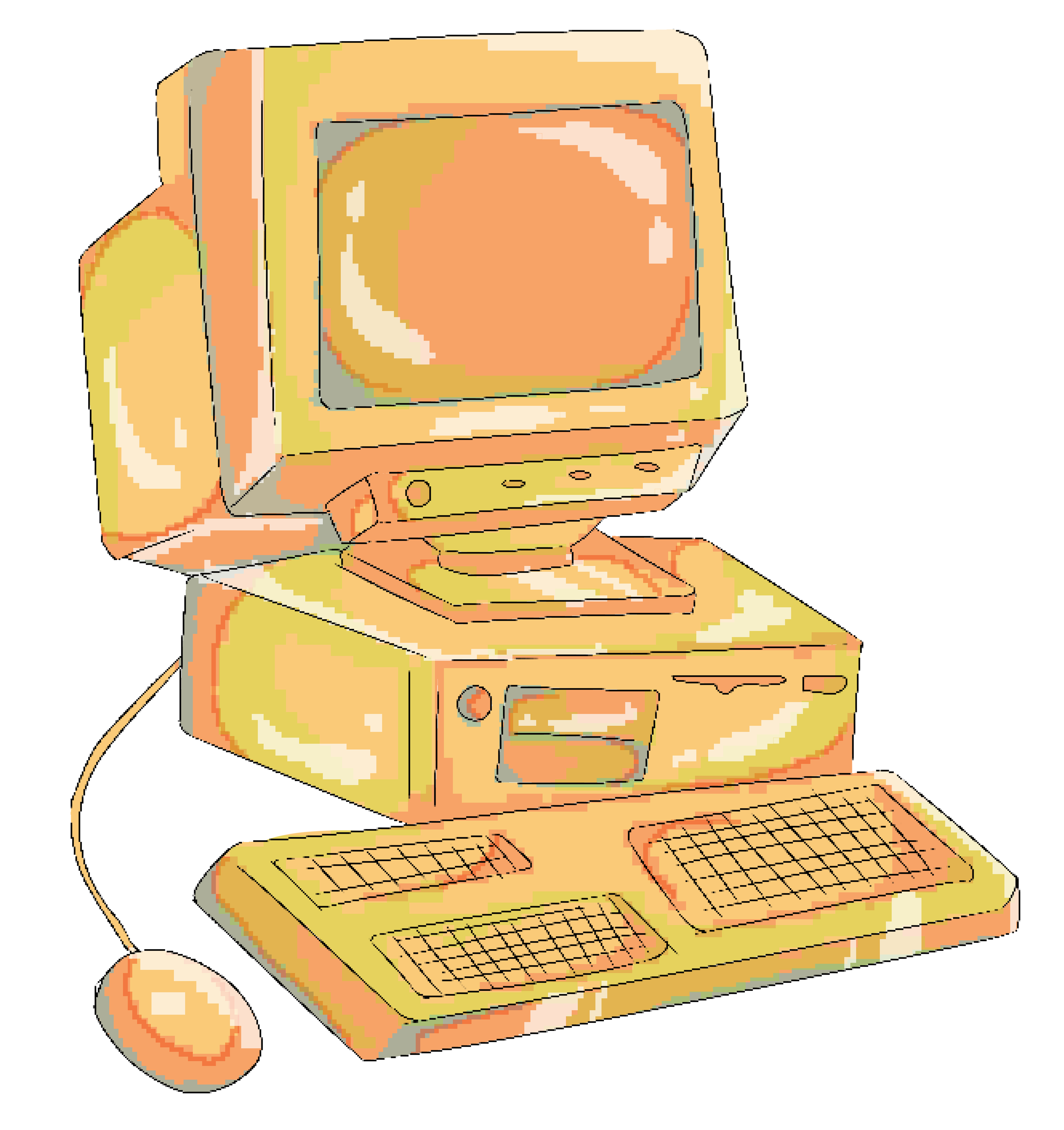 Computer (pixel) - ibisPaint