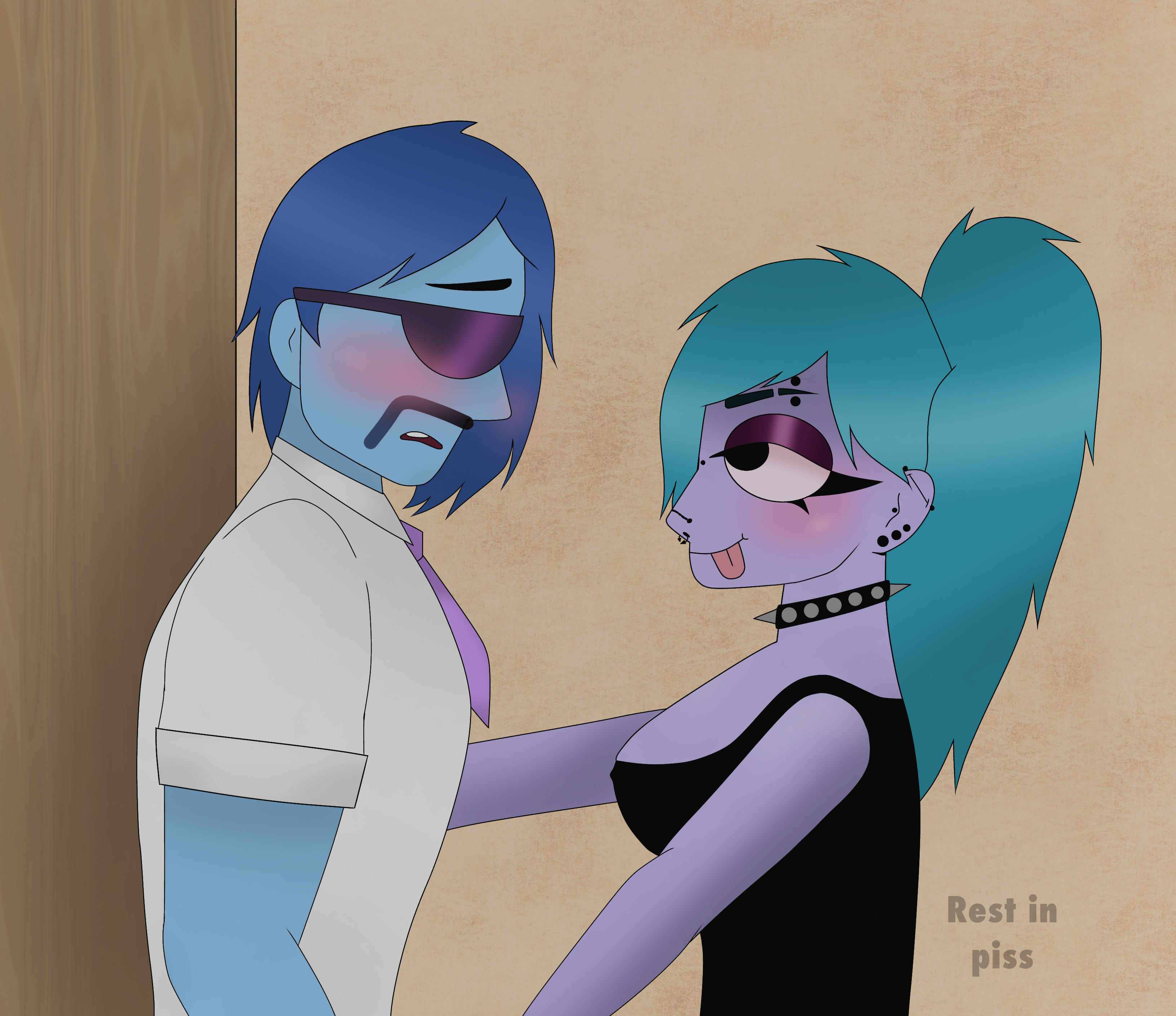 Stop staring at my bewbs - ibisPaint