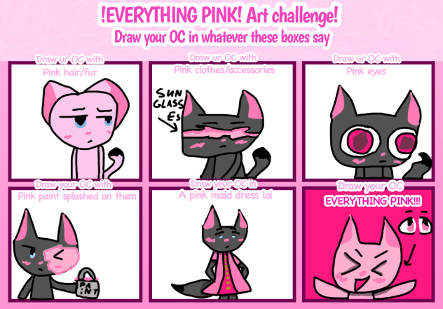 Everything pink! Art challenge! - ibisPaint