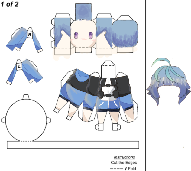 Uta Papercraft [I Tried] - ibisPaint