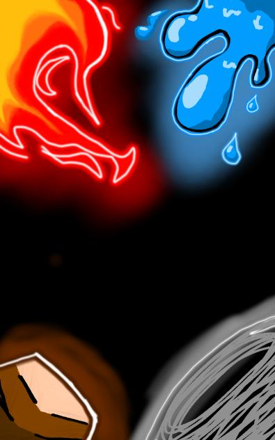 4 elements wallpaper - ibisPaint