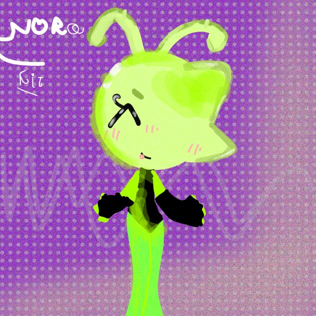 silly green alien! - ibisPaint