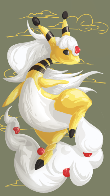 Mega Ampharos - ibisPaint