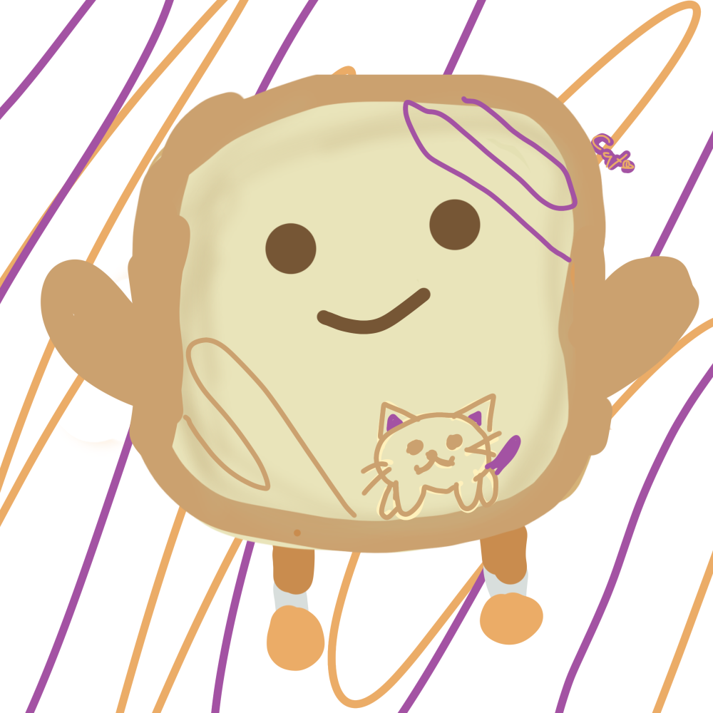 Bread with cat! - ibisPaint