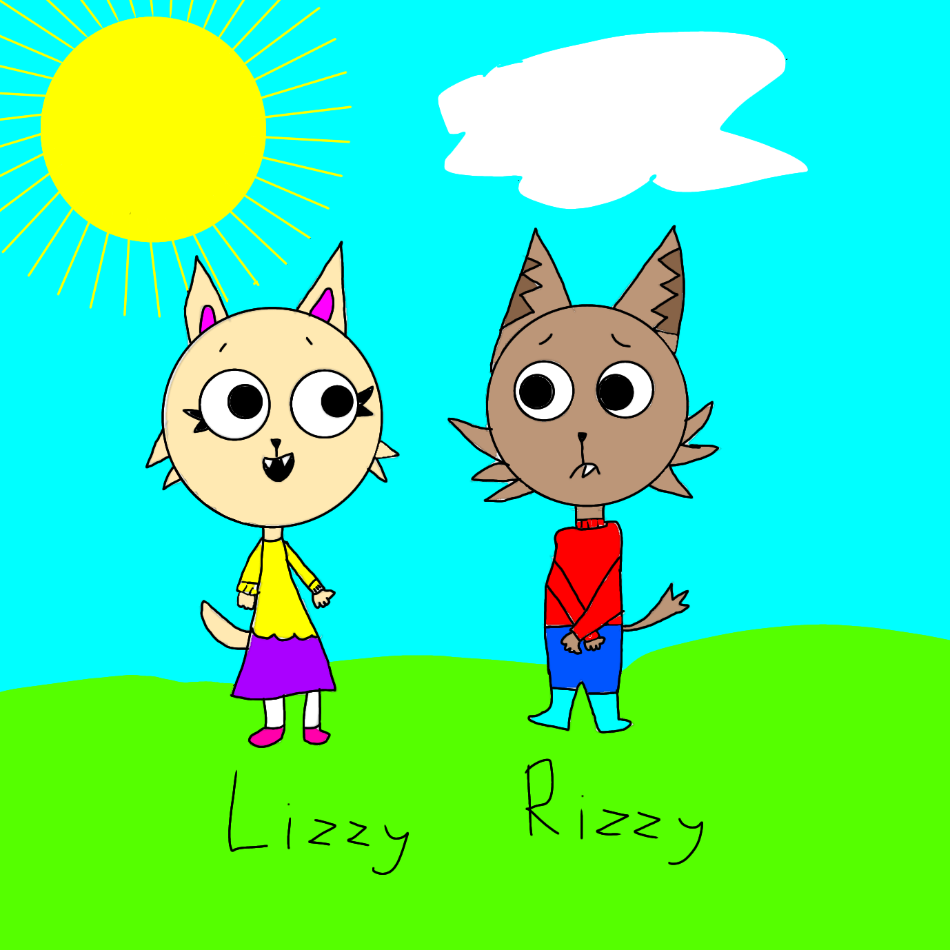 lizzy and rizzy - ibisPaint
