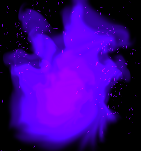 Purple flames - ibisPaint