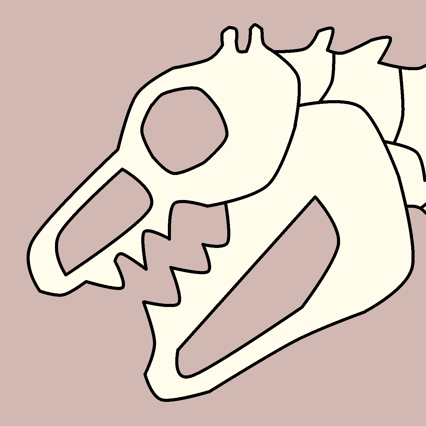 Strange Creatures Fossil 1 奇特生物 化石1 - ibisPaint