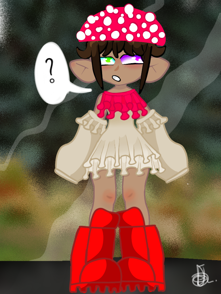 mushroom kid - ibisPaint