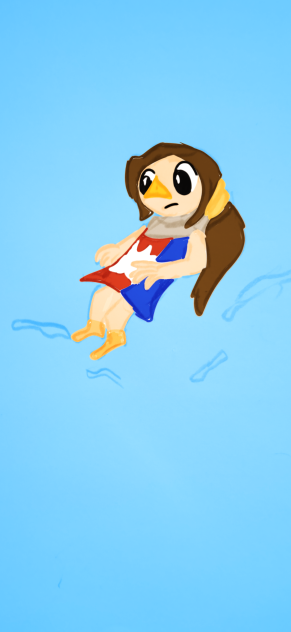 Medli floating in the air, Rising - ibisPaint