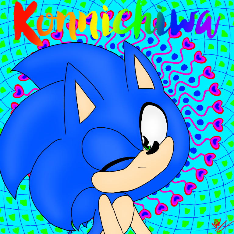 Kon`nichiwa Sonikku! - ibisPaint