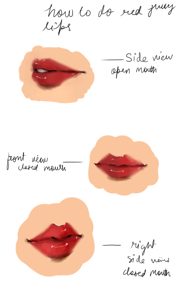 tutorial for jucy lips - ibisPaint