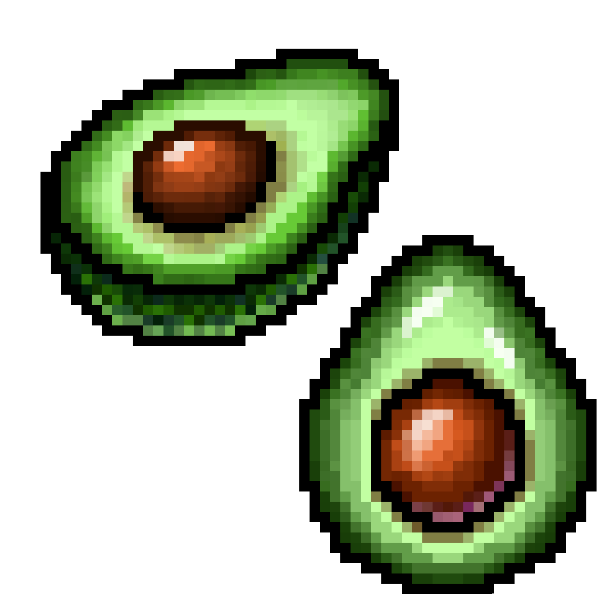 avocados pixels - ibisPaint