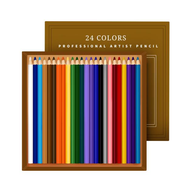 24 color pencil set - ibisPaint