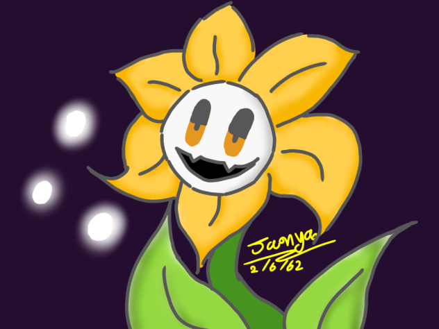 flowy the flows จาก Undertale - ibisPaint