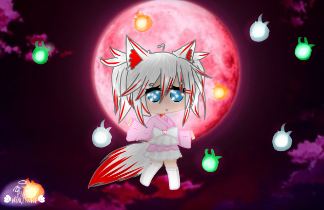 kimono fox girl gacha edit - ibisPaint
