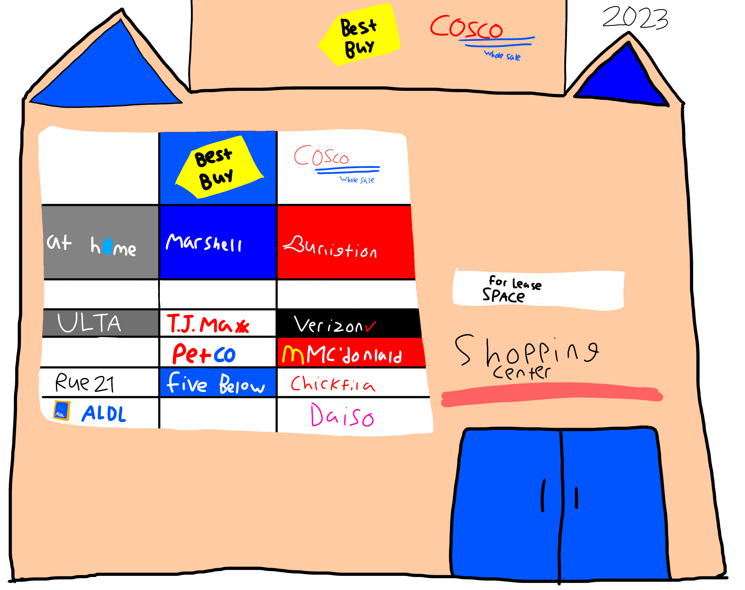 Shopping center - ibisPaint