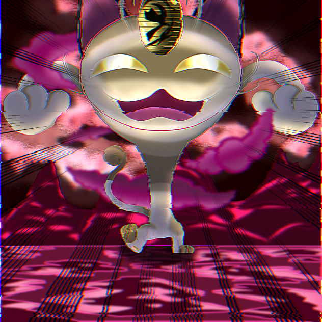 pokemon sword and shield meowth - ibisPaint