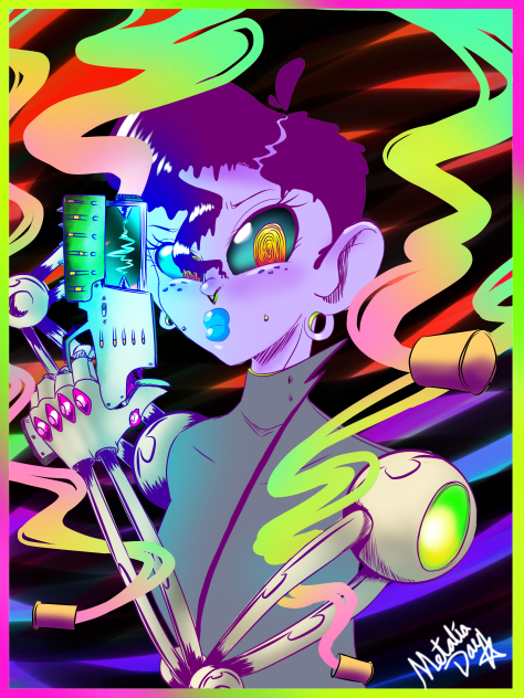 Alien bounty huntress - ibisPaint