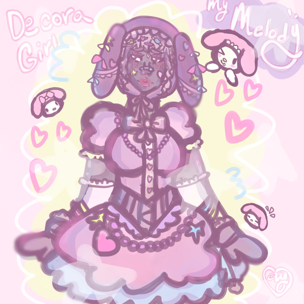 Pastel Decora My Melody~☆♡☆ - ibisPaint