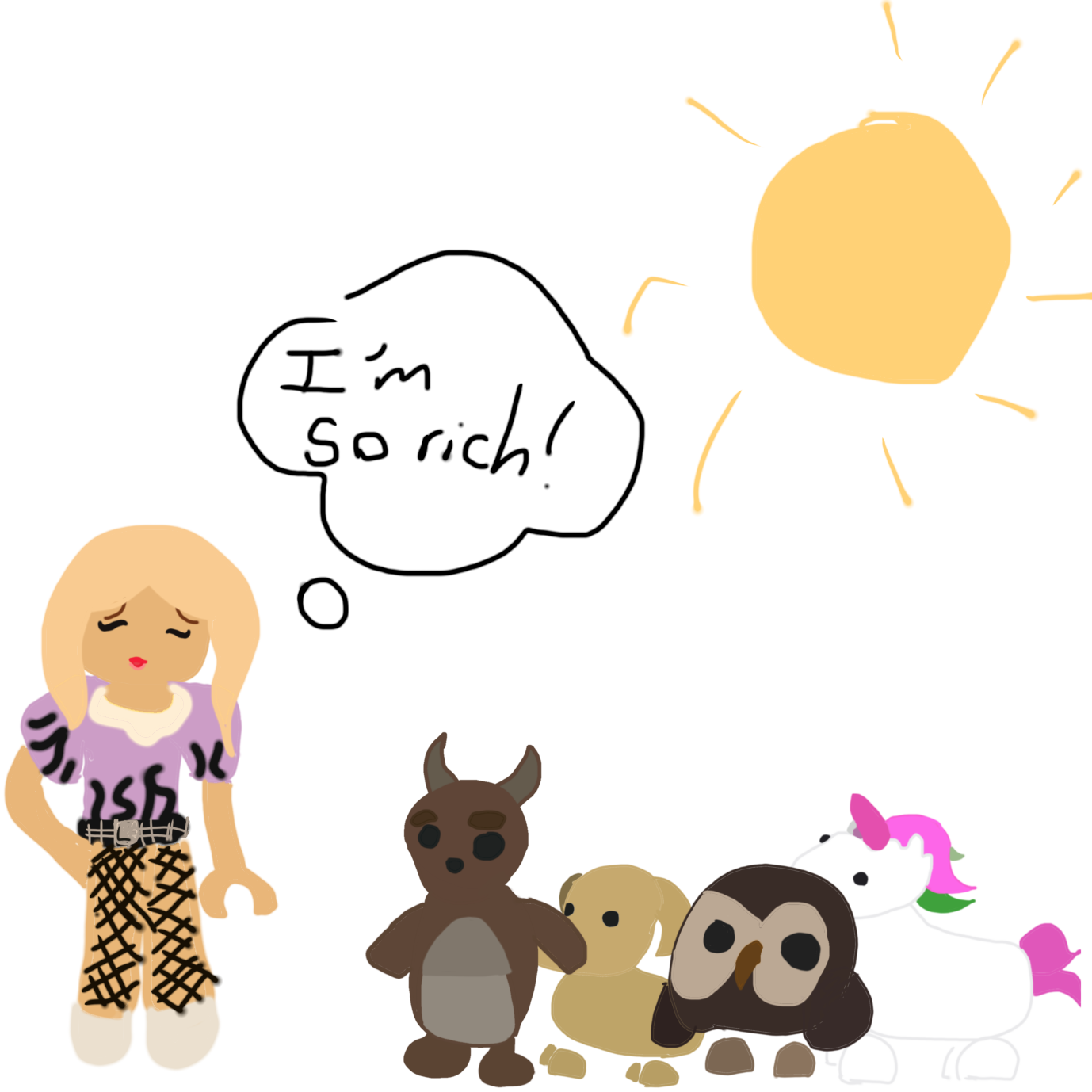 Adopt me pets and character - ibisPaint