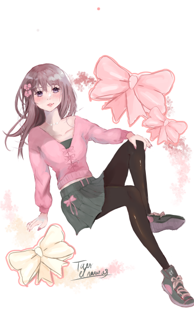 girly outfit bows 💓🎀 - ibisPaint