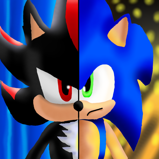 shadow vs sonic - ibisPaint