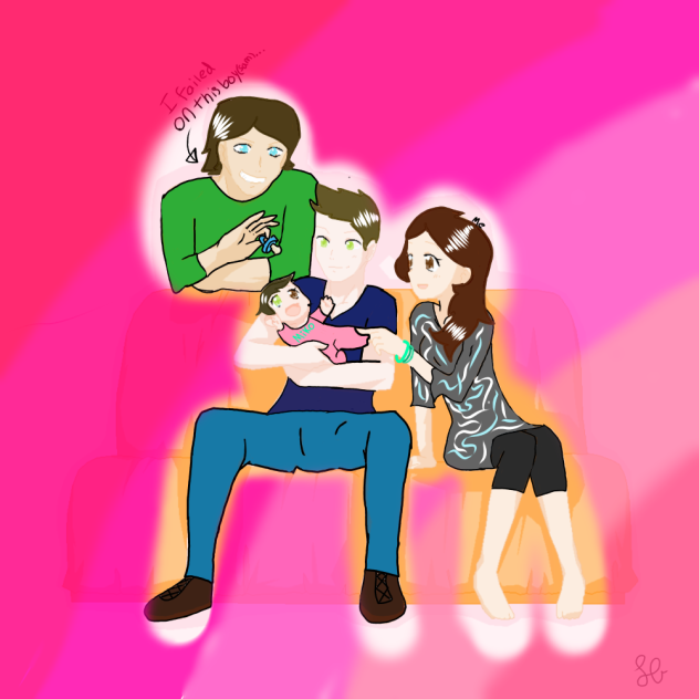 dean holding miko! - ibisPaint