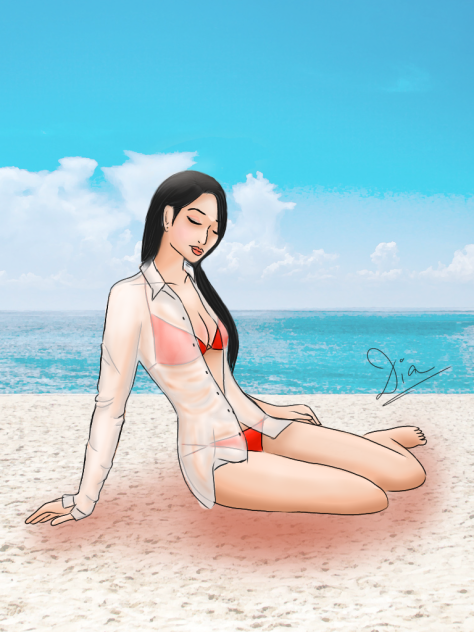 Beach day 🏖 - ibisPaint