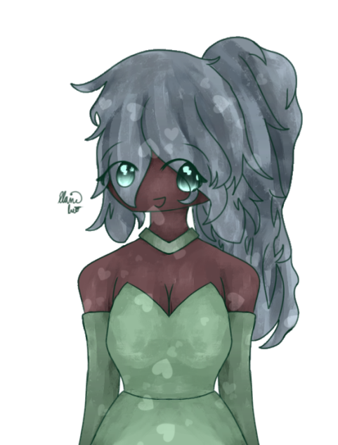 A Girl That has 1 Ponytail - ibisPaint