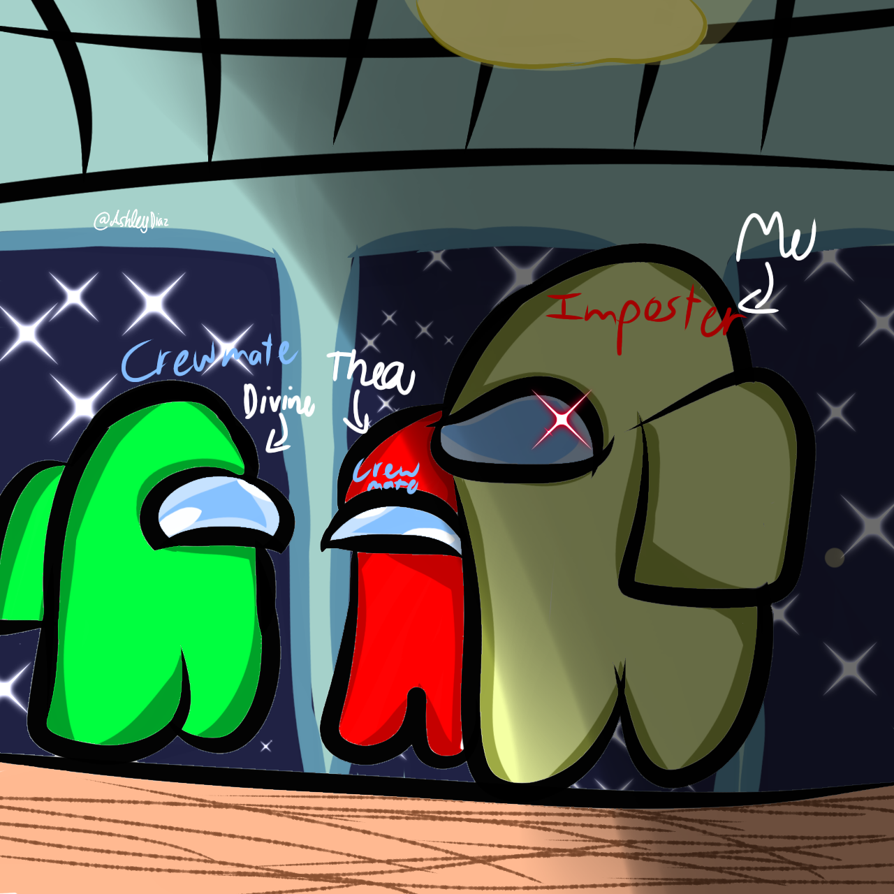 Among us fanart - ibisPaint