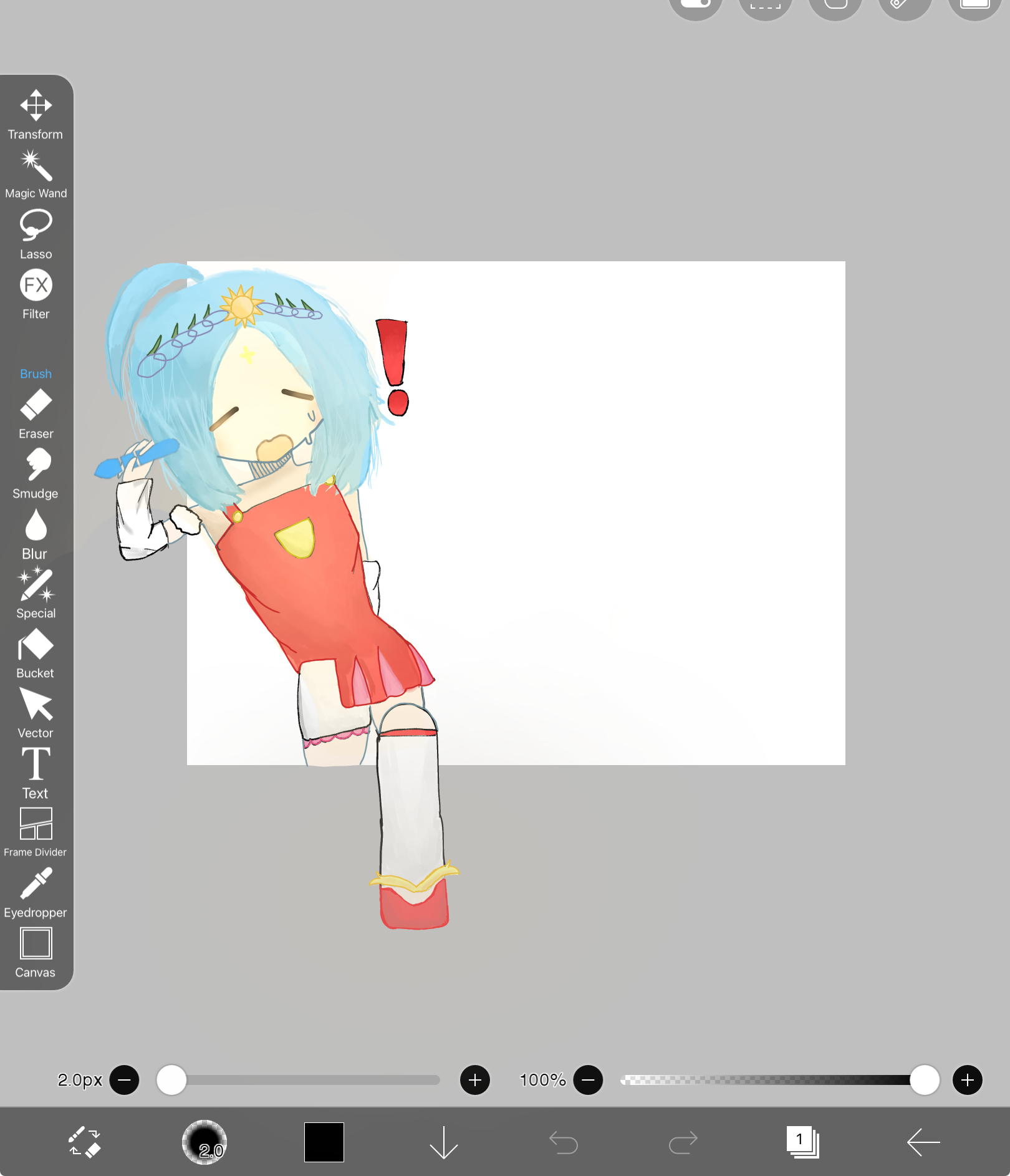 what is she doing🤨🤫 - ibisPaint