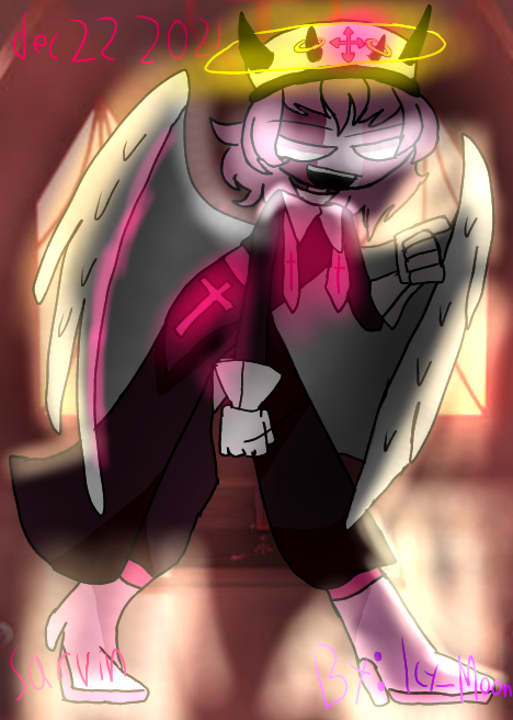 Fnf Sarvin Glow Up New Powers 😲 - ibisPaint