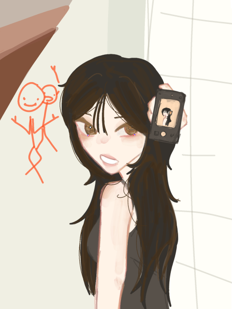 Mirror selfie! ˙ . ꒷ 🪼 . 𖦹˙— - ibisPaint