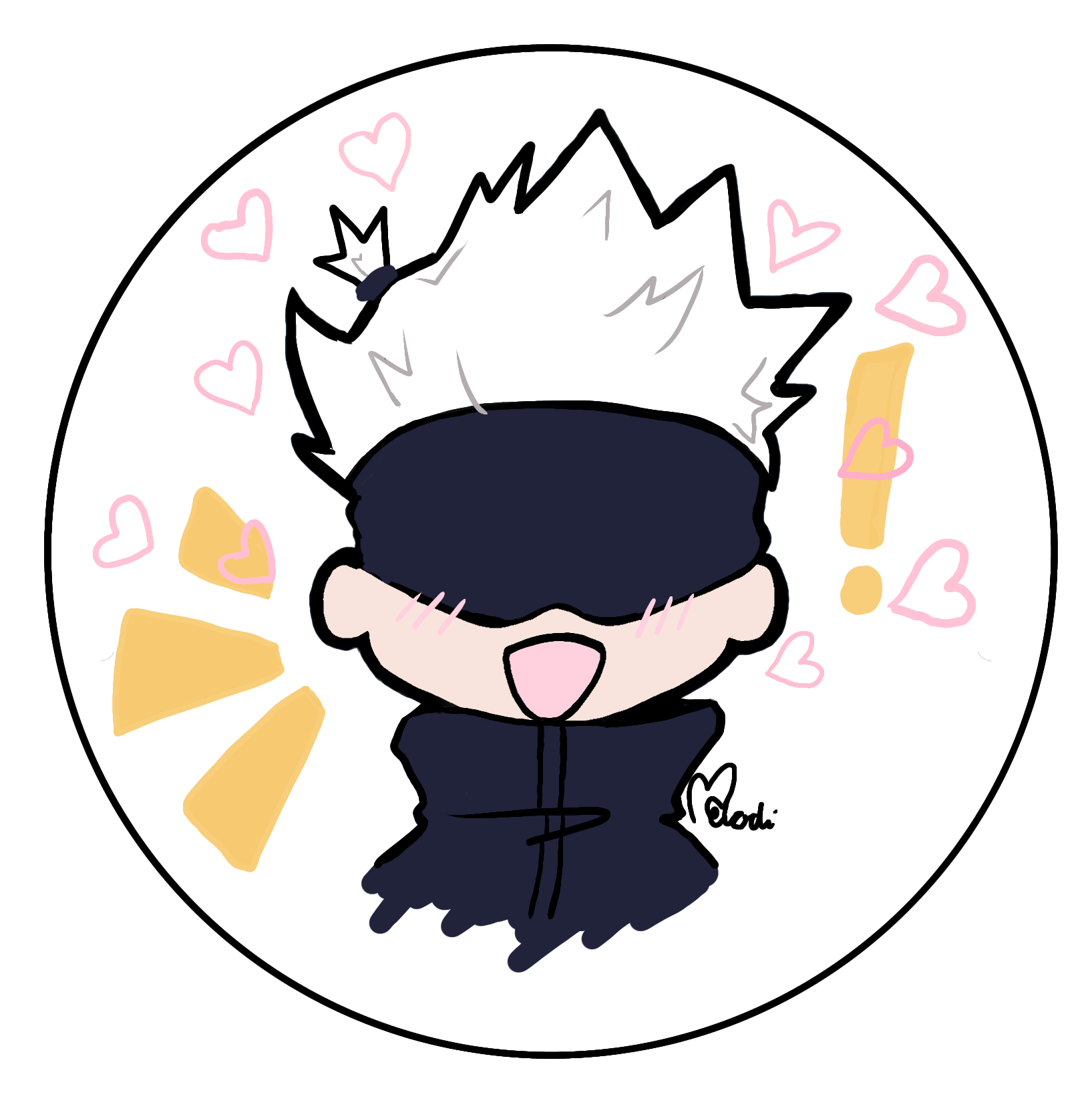Gojo cute pfp XD - ibisPaint