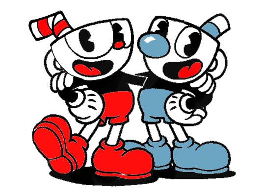 Cubhead y mugman - ibisPaint