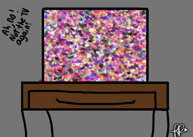 Glitchy TV - ibisPaint