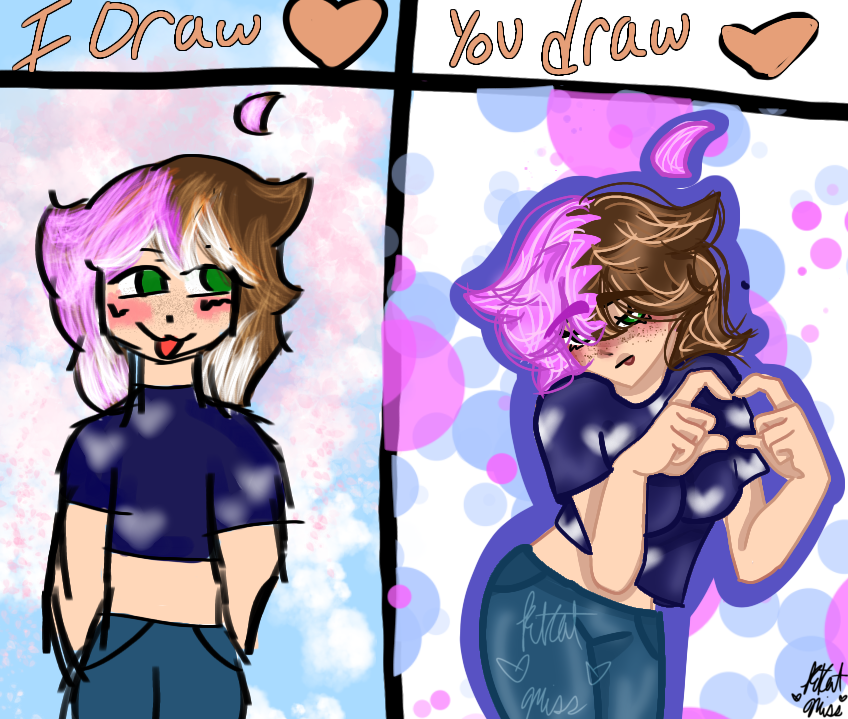 I draw You Draw collab - ibisPaint