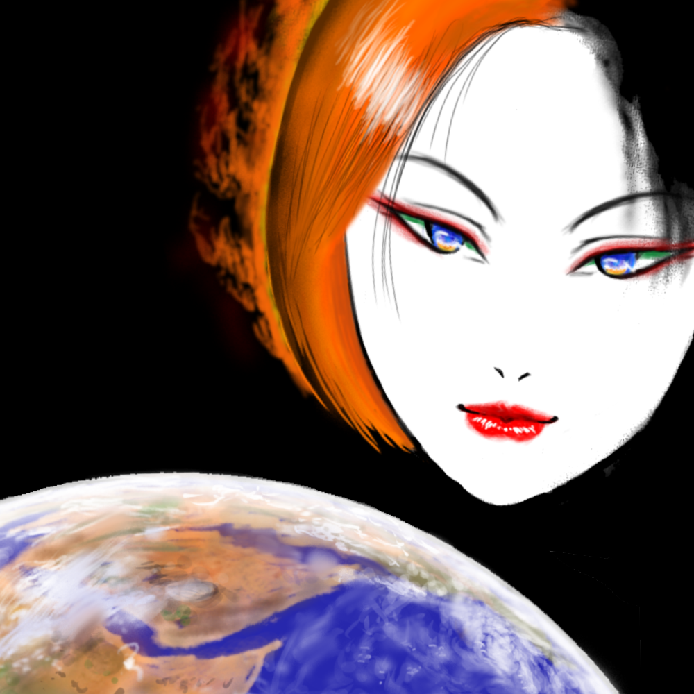 Earth and the Sun3 - ibisPaint