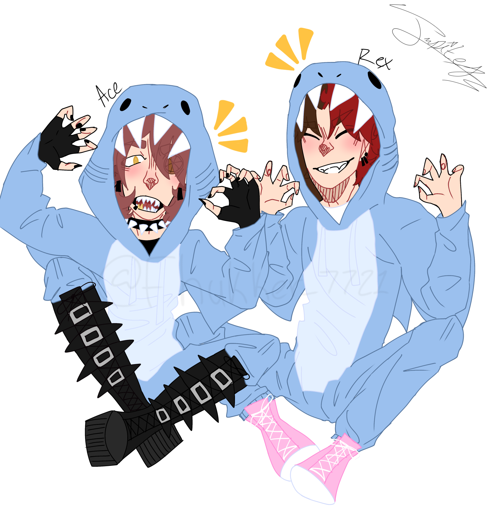 Shark Onesies - ibisPaint