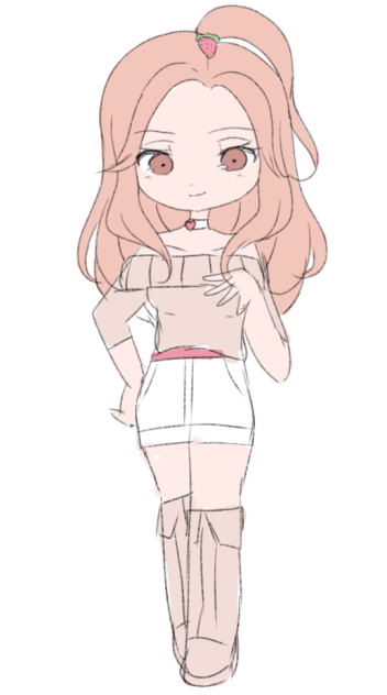 casual rosa (rough draft) - ibisPaint