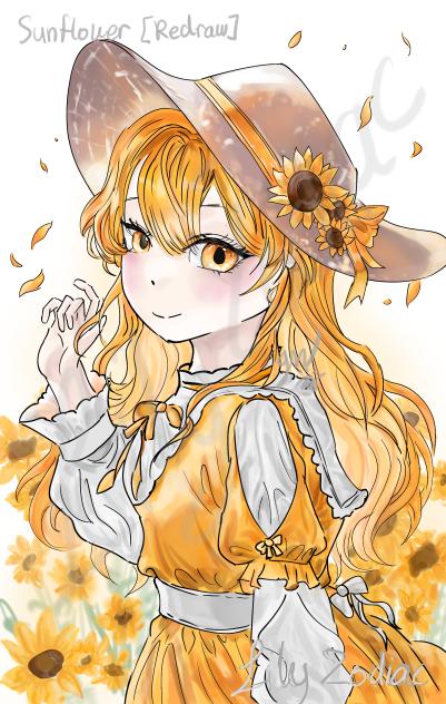 Sunflower [Redraw] - ibisPaint